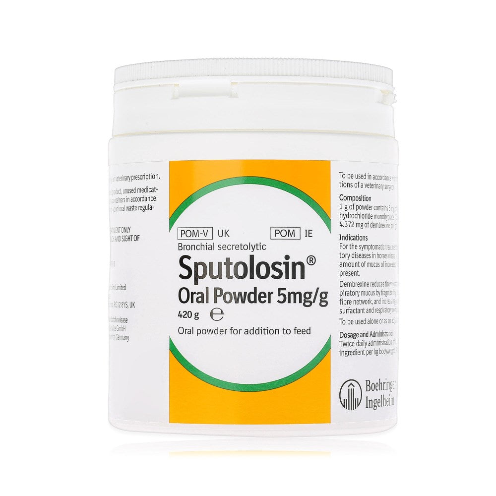 Sputolosin® Oral Powder for Horses 5mg/g 420g – VetMedi.co.uk