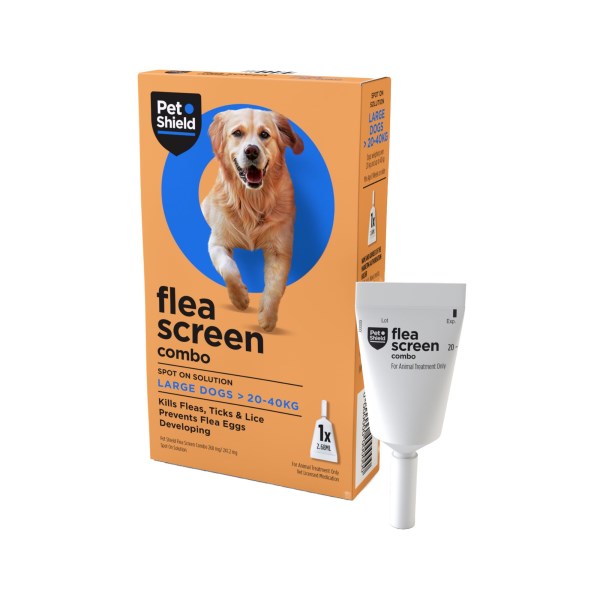 Flea Screen Combo Spot on for dogs - large dogs (20-40kg) 3 pipettes