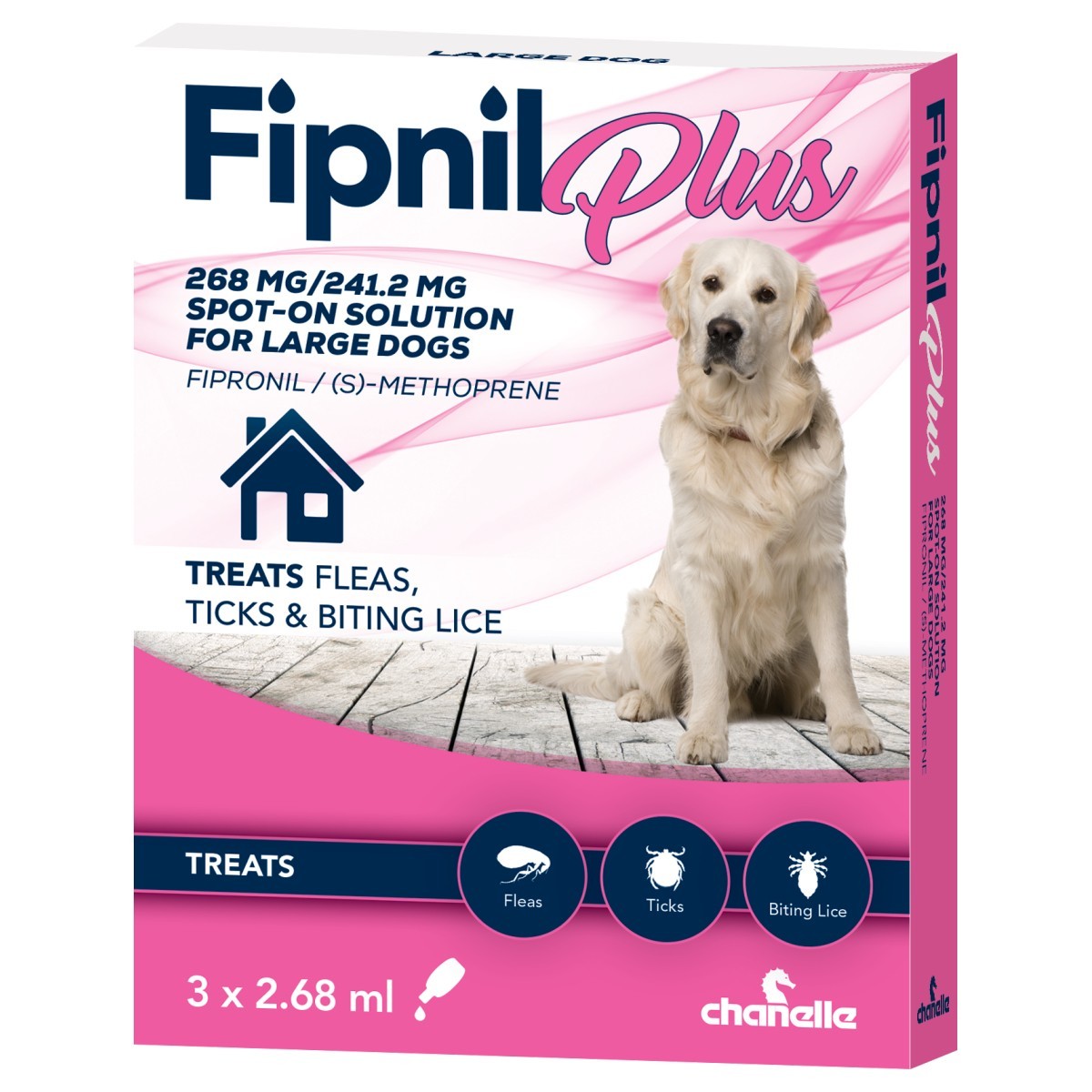 Fipnil Plus Spot-On Solution for Large Dogs (3 Pipettes) – VetMedi.co.uk