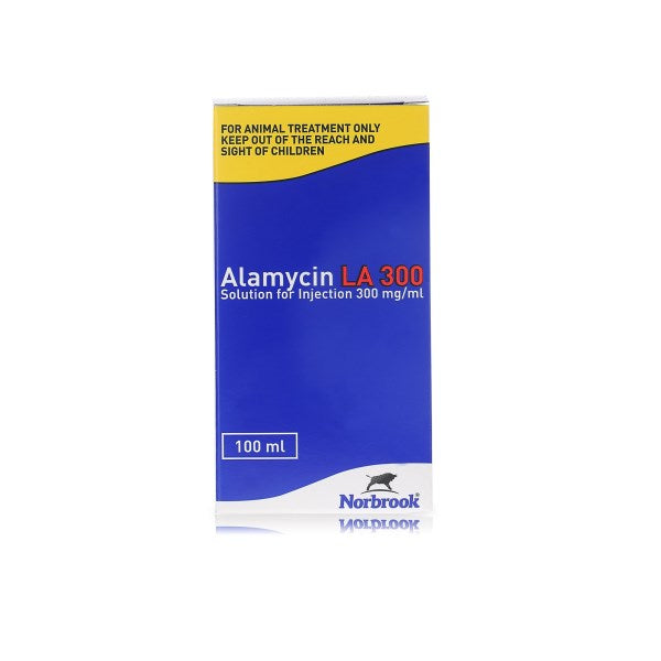 Alamycin LA 300mg/ml injection 100ml – VetMedi.co.uk