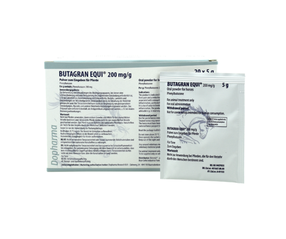 BUTAGRAN EQUI 200MG/G, Oral Powder For Horses – VetMedi.co.uk