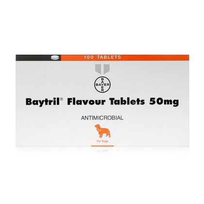 Baytril flavour tablets for dogs (per tablet) – VetMedi.co.uk