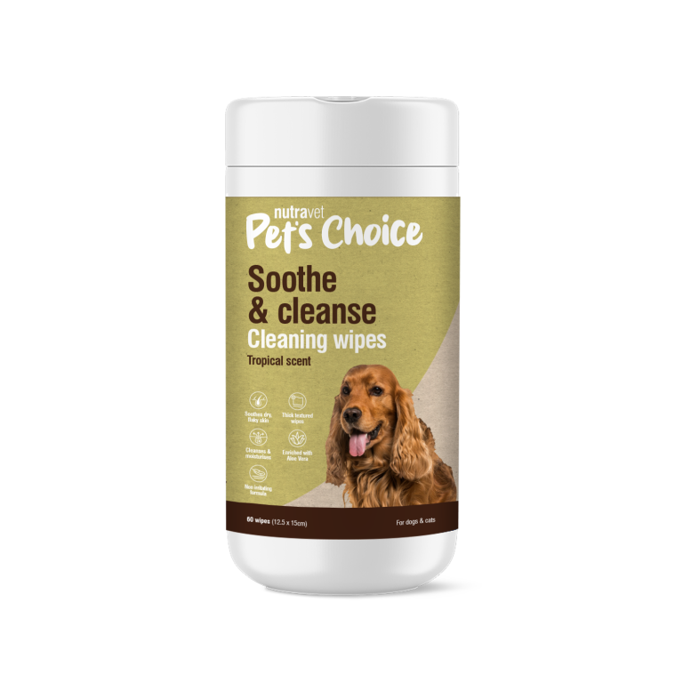Pets Choice – Soothe & cleanse – Cleaning wipes – VetMedi.co.uk