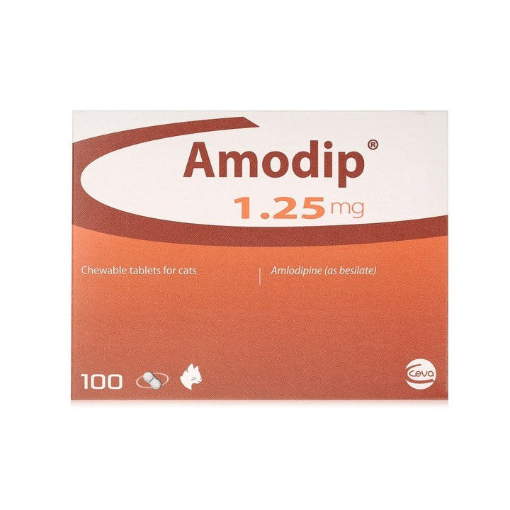 Amodip 1.25mg Chewable Tablets For Cats (Single Tablet) – VetMedi.co.uk